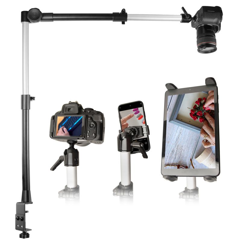 Home › Arkon DSLRTABMG5 Overhead Camera Mount. Includes Camera, Tablet ...
