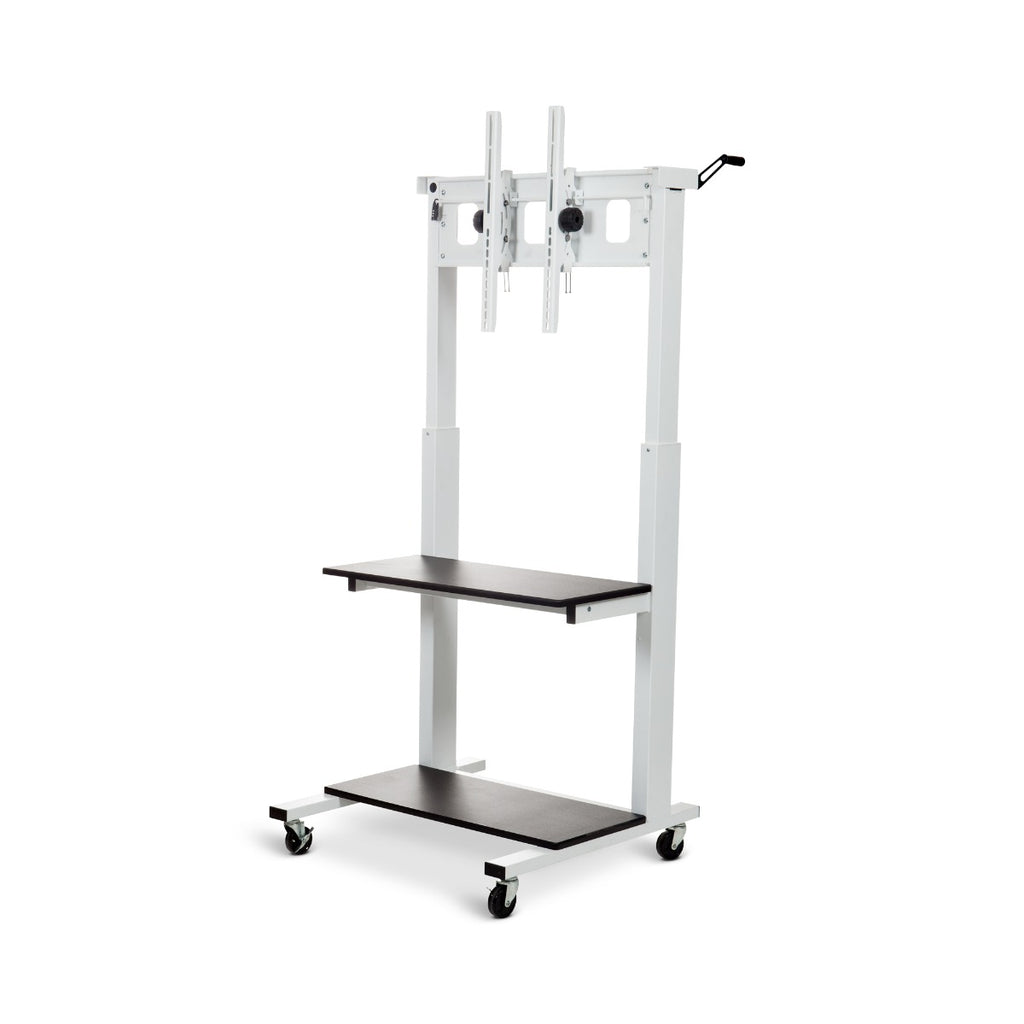 Luxor CLCD Crank-Adjustable Flat Panel TV Cart