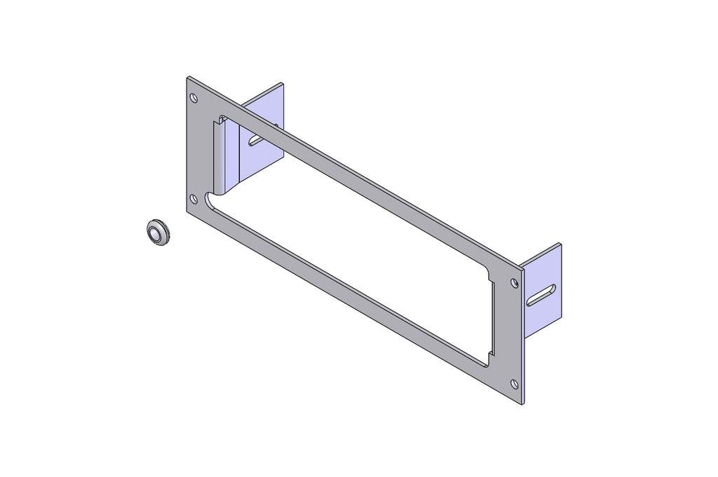 Havis C-EB30-VX5-1P 1-Piece Equipment Mounting Bracket, 3" Mounting Space, Fits Vertex Standard ...