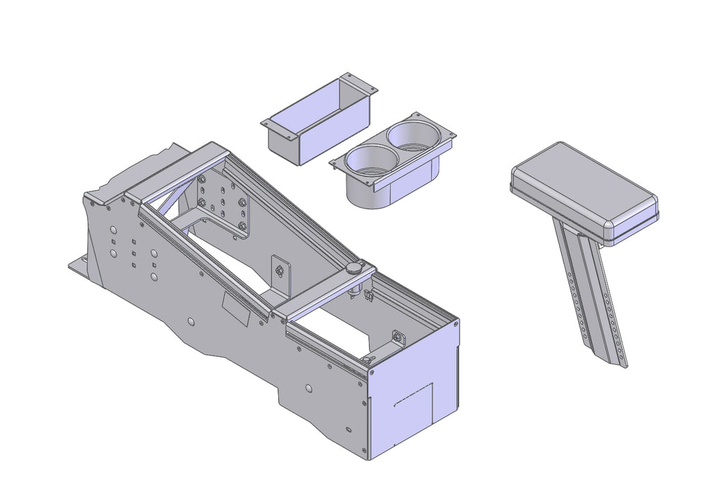 Havis PKG-CON-136 2013-2019 Ford Interceptor Utility 21" Premium Angled ...
